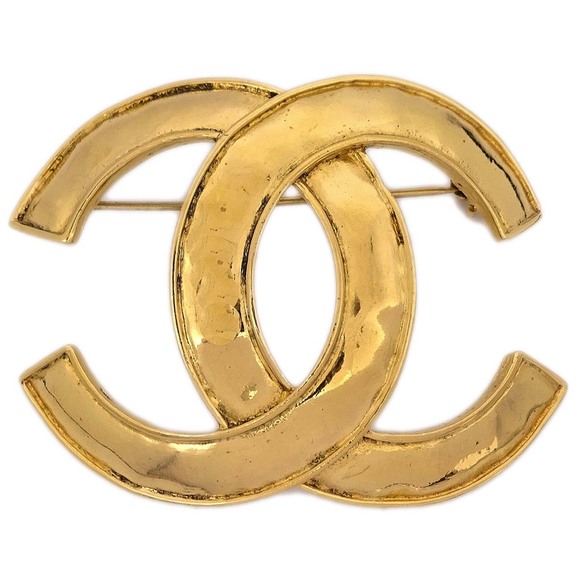 CHANEL | Jewelry | Chanel Brooch Pin Gold 94p 41341 | Poshmark
